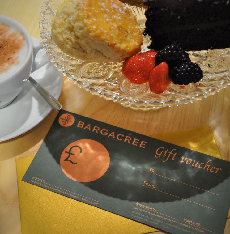 BARGACREE Cafe Physical Gift Card – The Prince & Princess of Wales Hospice
